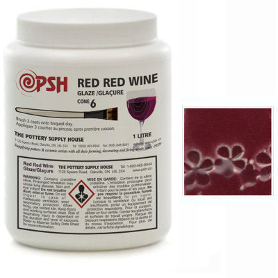 RED RED WINE GLOSS GLAZE – The Pottery Supply House