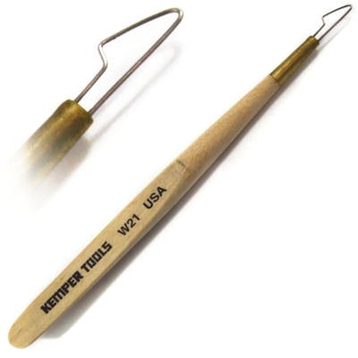 KEMPER 5'' WOOD & WIRE MODELING TOOL FOR CLAY (W21) – The Pottery ...