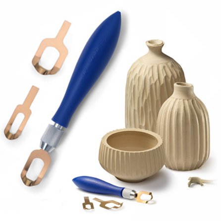 XIEM CLAY FLUTING TOOL SET (U-SHAPE) – The Pottery Supply House